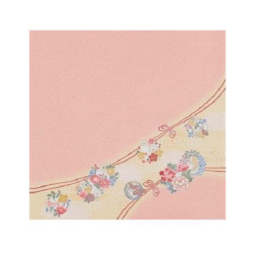 Silk Furoshiki - Yuzen dyeing Rose – 京都あさひ屋－Kyoto Asahiya